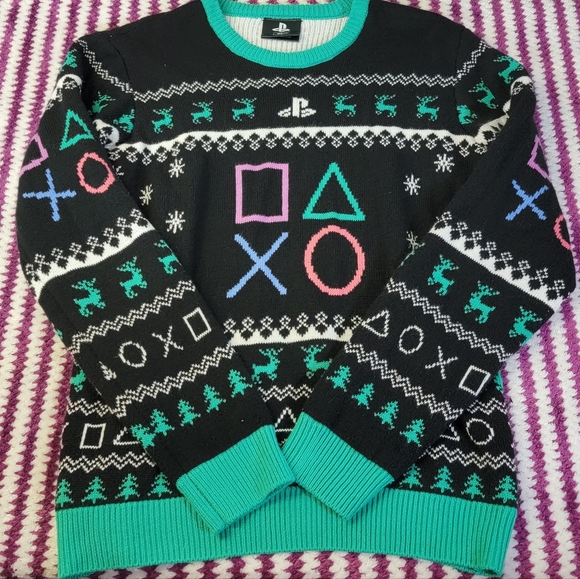 Sony | Sweaters | Sony Playstation Mens Pullover Sweater | Poshmark